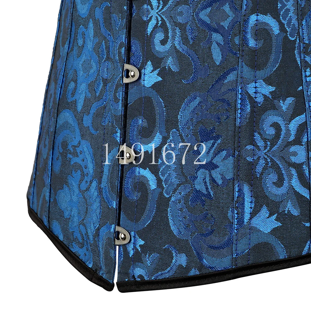 Uaang Corset Underbust Bustier Sexy Waist Cincher Vintage Corselet Top