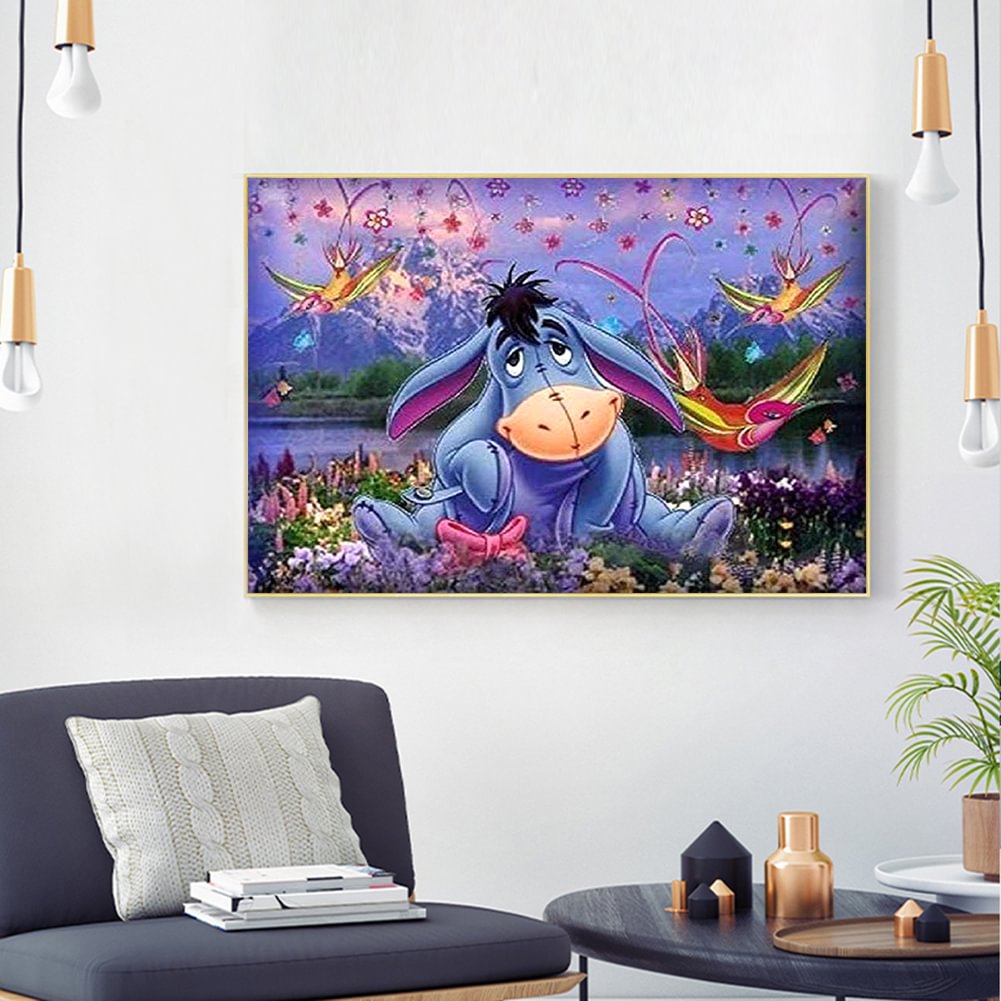 Full Square Diamond Painting - Cartoon Donkey