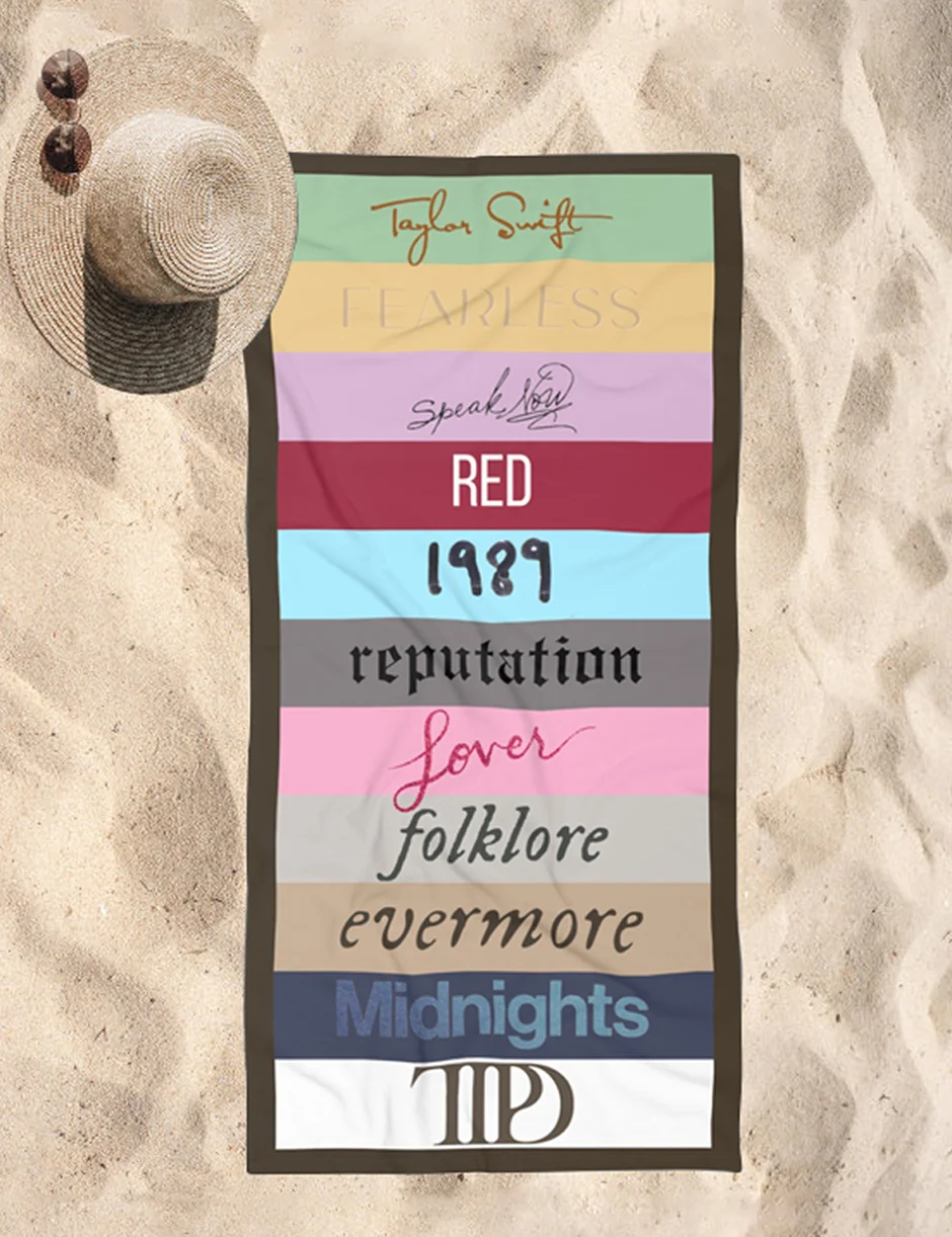 Taylor Swift Inspired Beach Towel
