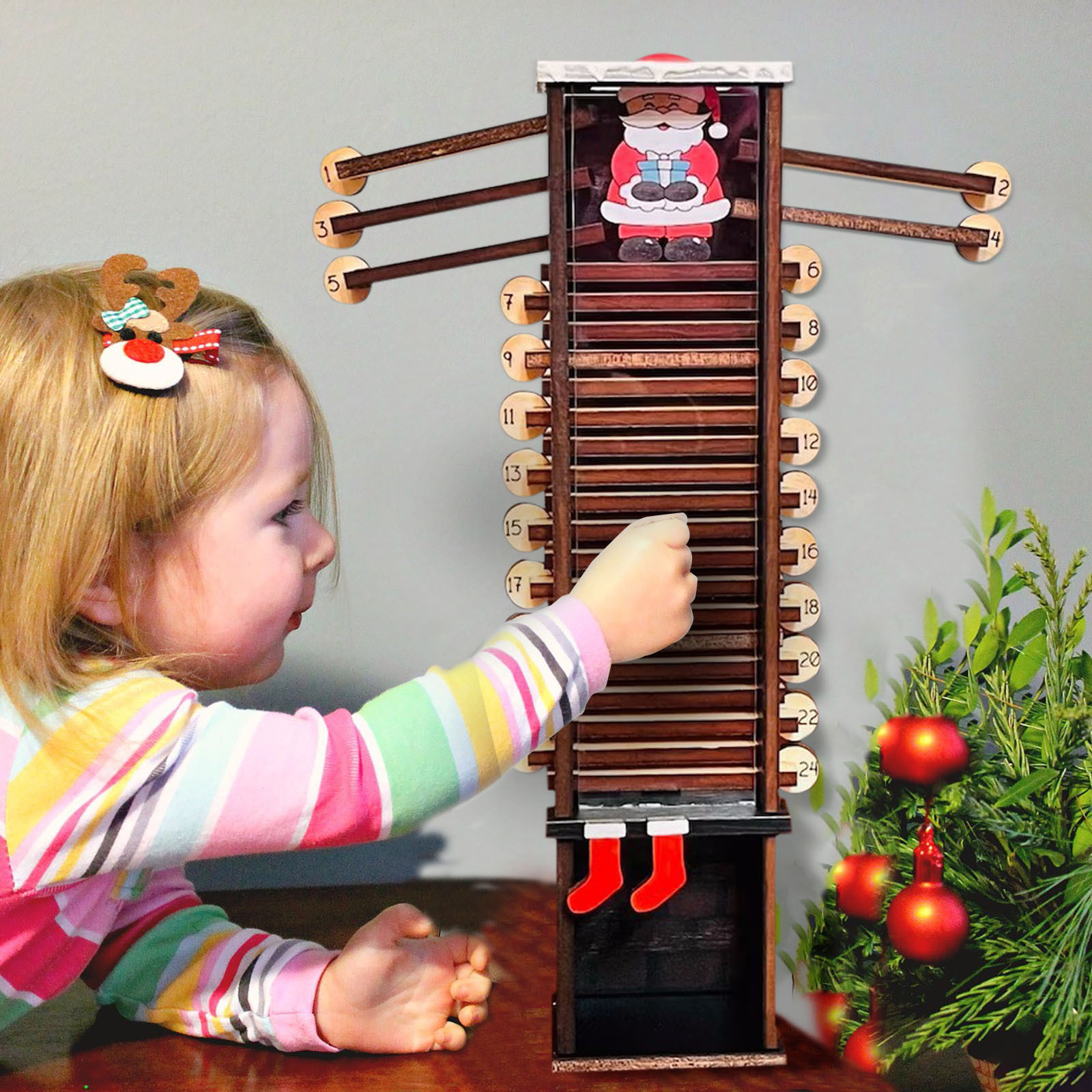 Santa Down the Chimney Countdown Advent Calendar