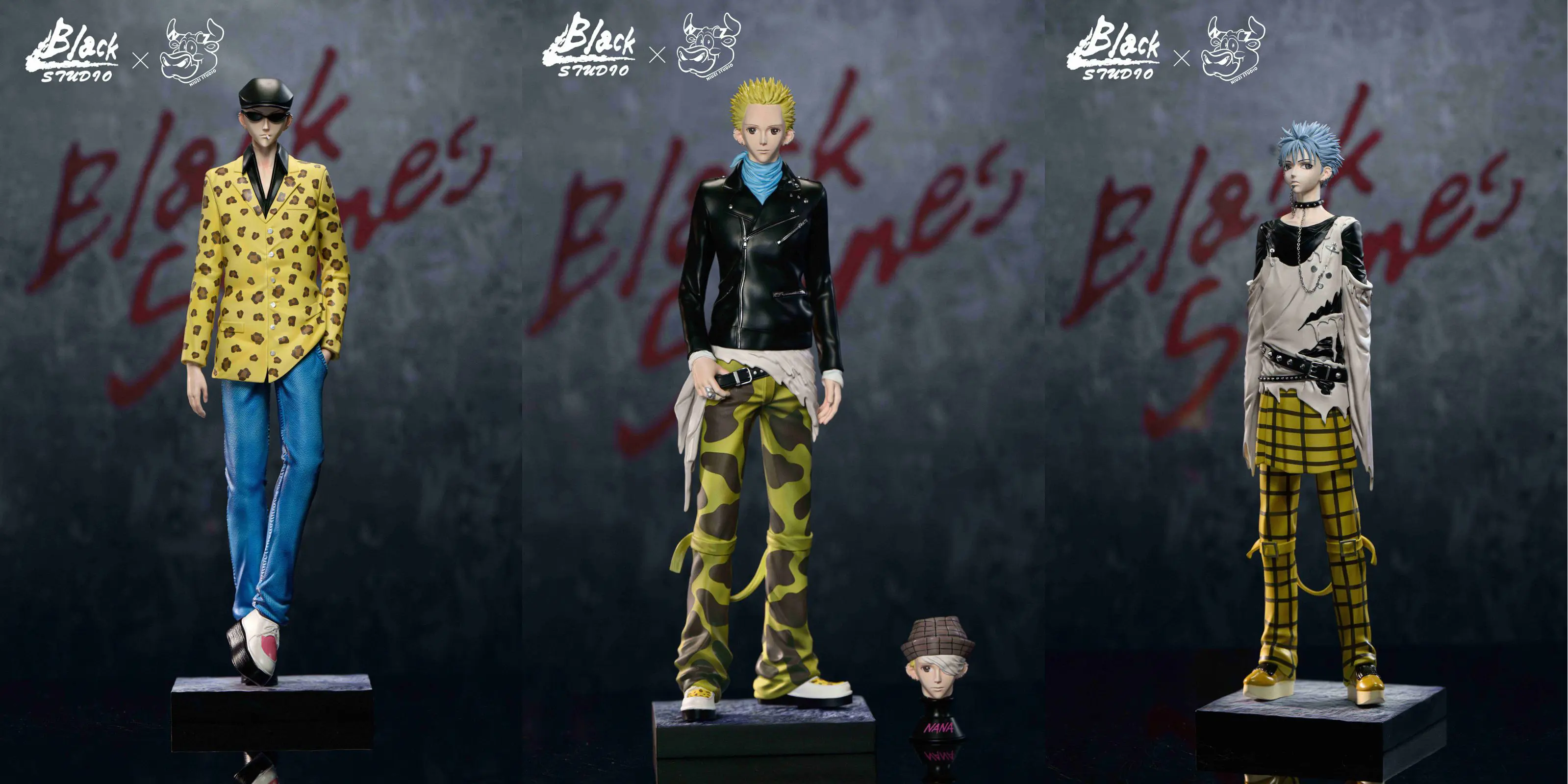 Black Stones - NANA Resin Statue - BLACK-Studio