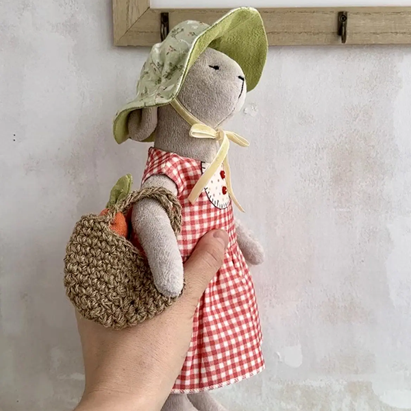 Bunny bucket hat and dress sewing pattern PDF
