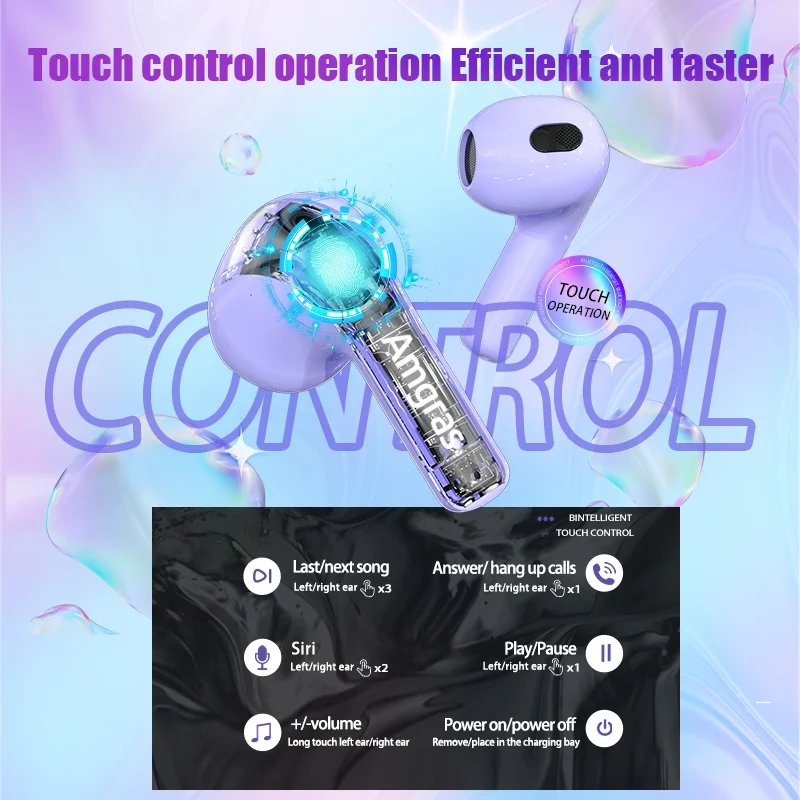 Amgras Future VII Pro Bluetooth Earphone Targeted Environment Noise ...