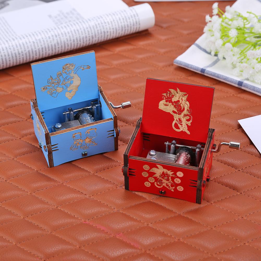 Anime Wooden Hand Cranked Music Box