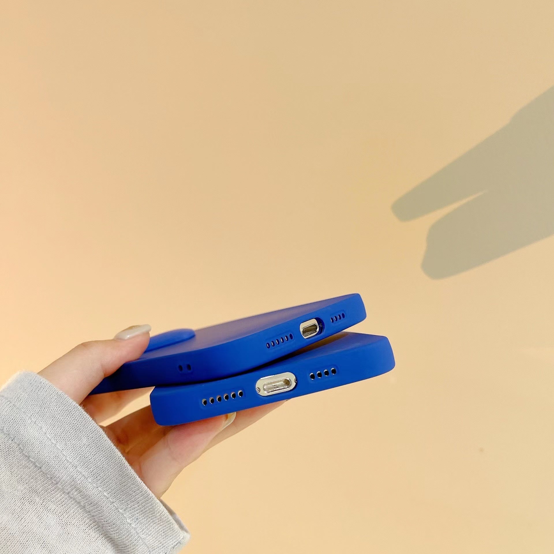 3D Klein Blue Heart Shape Phone Case