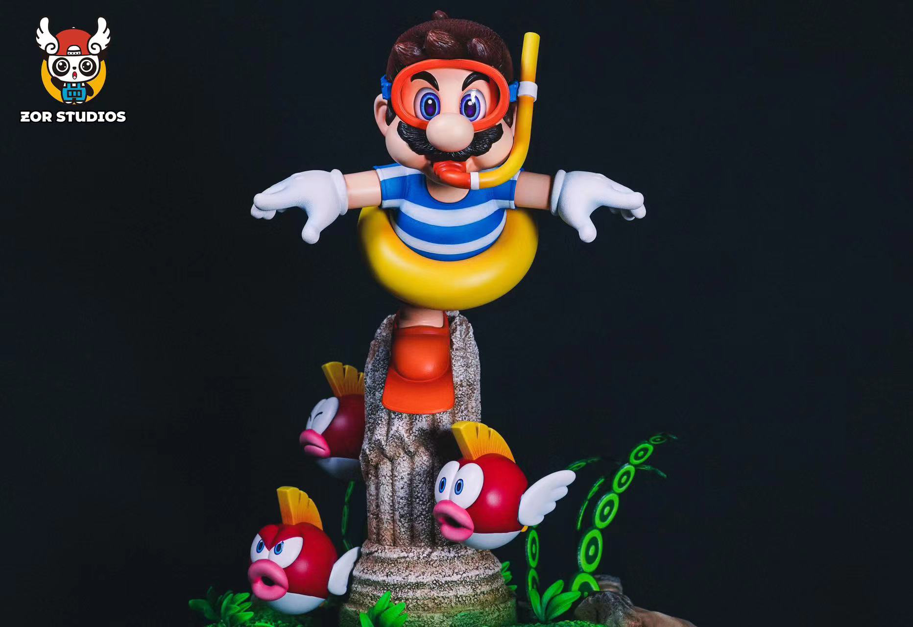 Diving Mario - Super Mario Resin Statue - ZOR Studios [In Stock]
