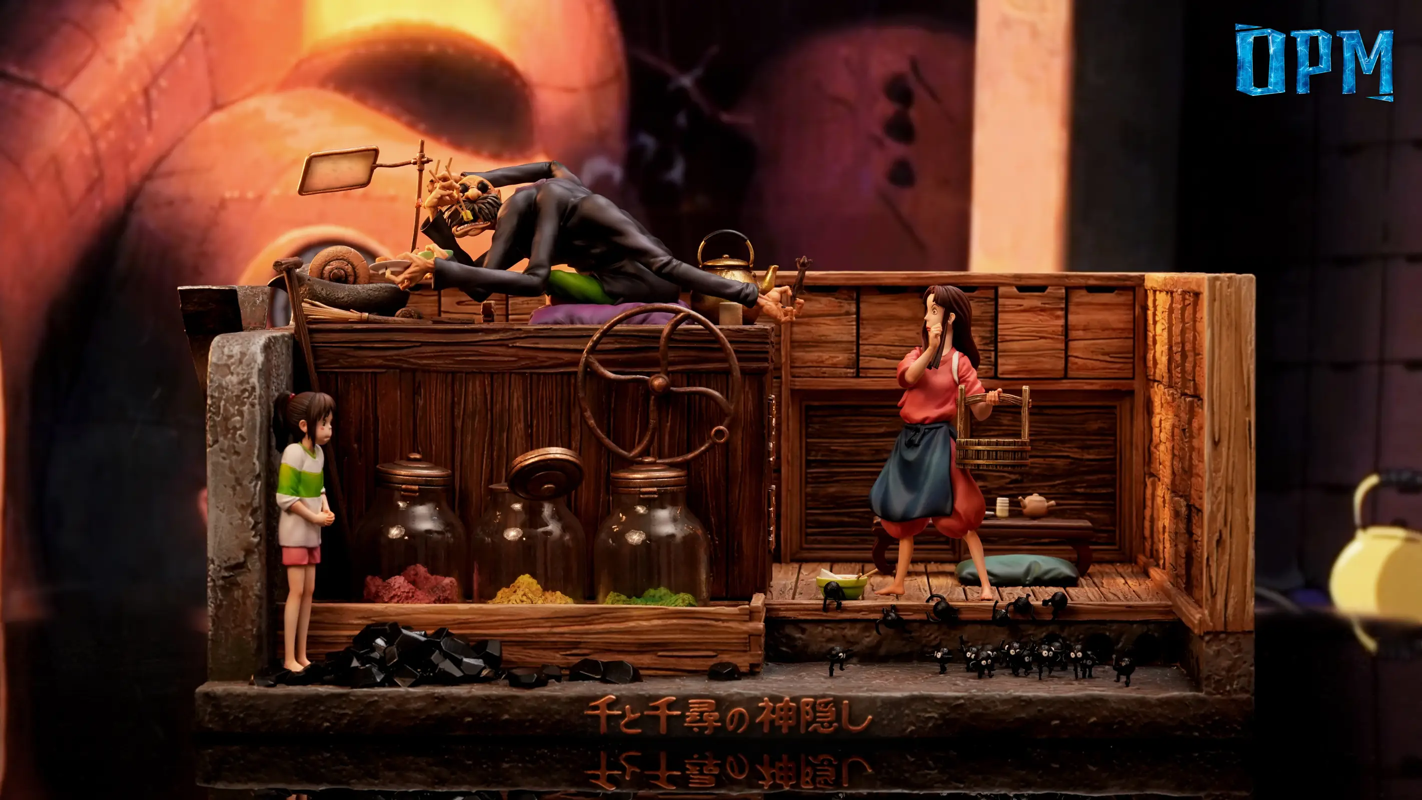 Hayao Miyazaki Desktop Little Scene Series 012 Kamaji - Spirited Away ...