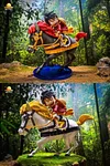 WCF Scale Horse Riding & Monkey D. Luffy - ONE PIECE Resin Statue - ONE ...