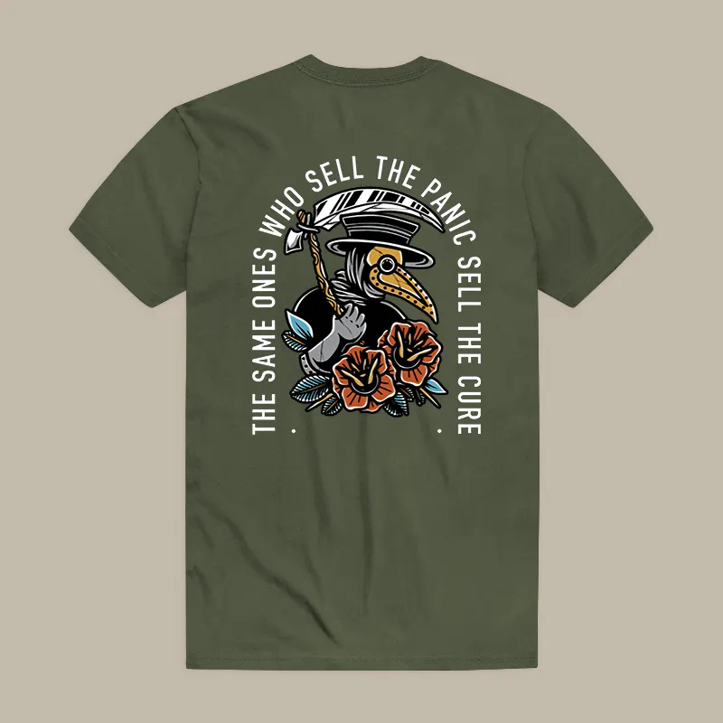 The Same Ones Who Sell The Panic Sell The Cure Printed Men's T-shirt