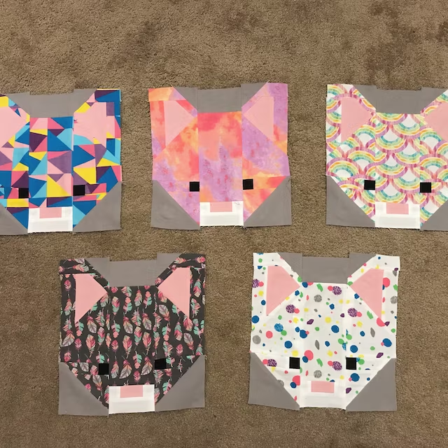 Cute CAT Quilt BLOCK Pattern