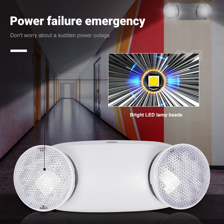 Swivel head rechargeable emergency light Led Emergency Exit Sign Light ...