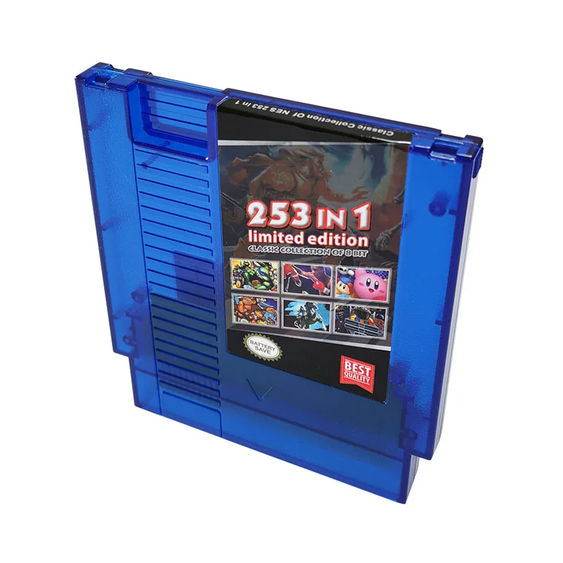 8 Bit Game Card - Super 253 in 1 Collection NES Cartridge Multicart for ...