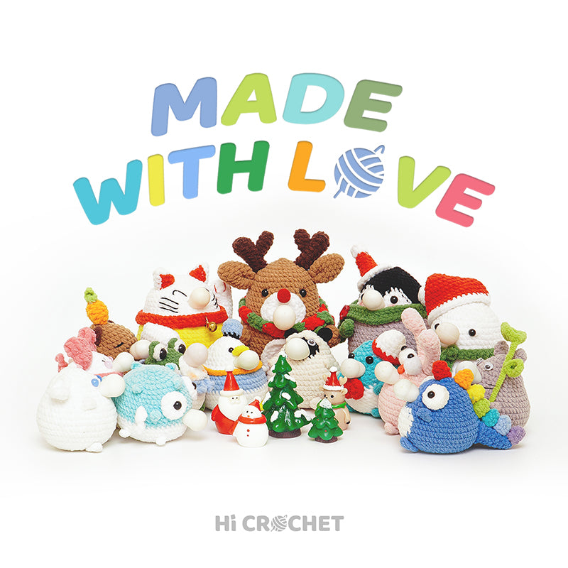 Press Bubble Animals Crochet Kit