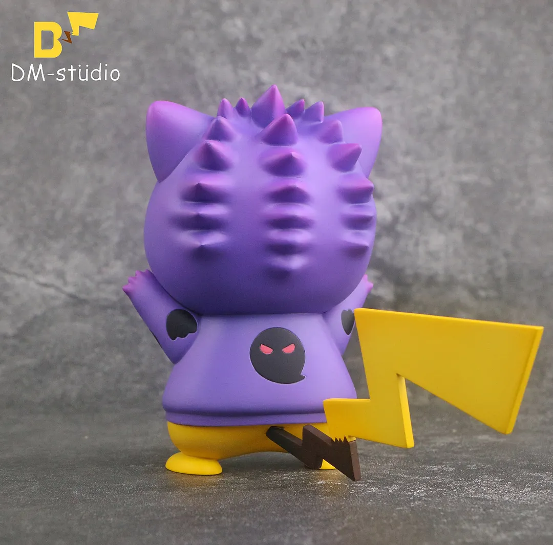 Small & Big Scale Gengar Hoodie Cosplay Pikachu - Pokemon Resin Statue ...