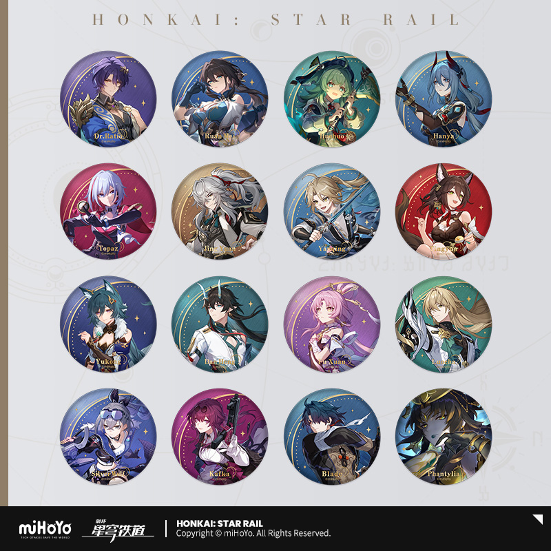 HSR Characters Badges[Original Honkai Official Merchandise]
