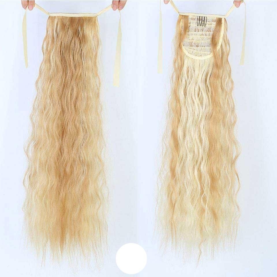 Extension Wig Long Curly Drawstring Ponytail