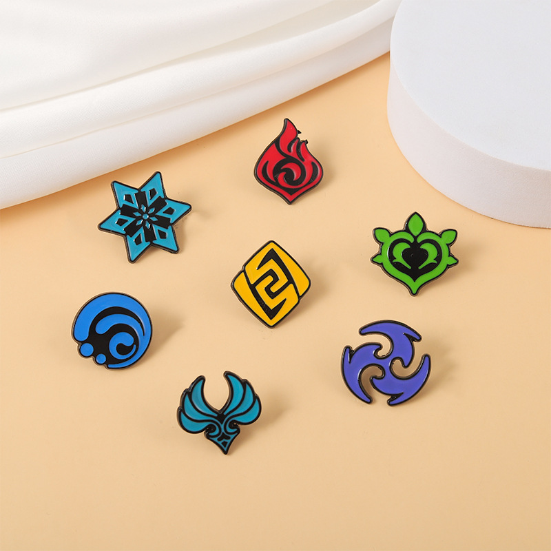 Original Game Peripheral Brooch Element Badges Medals Medals Wind and ...