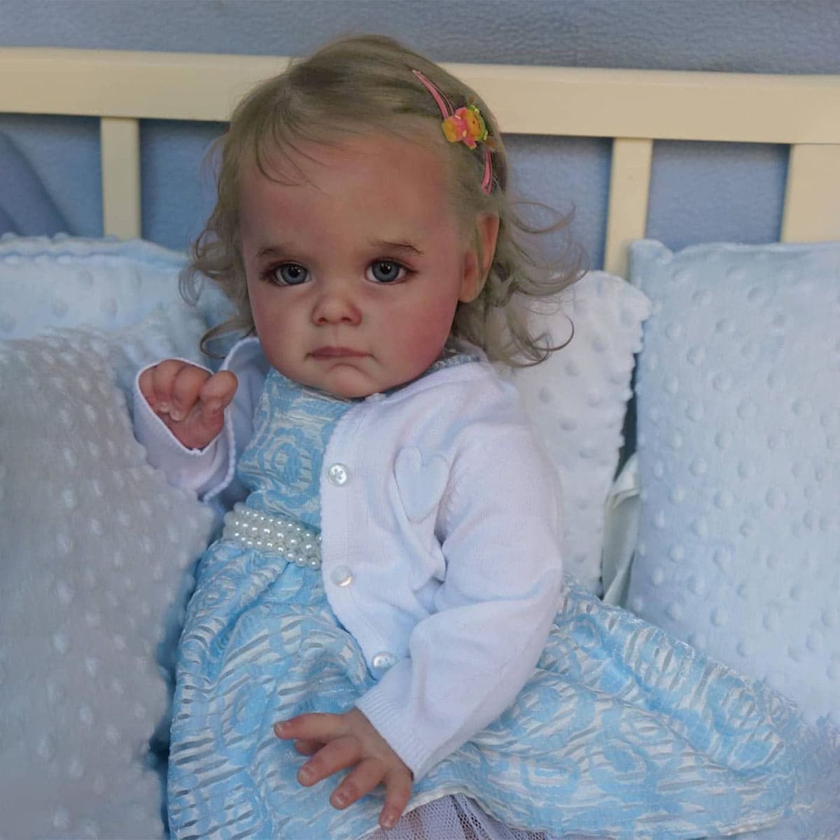 [Heartbeat & Sound] 17" Realistic Lifelike Poseable Reborn Baby Girl ...