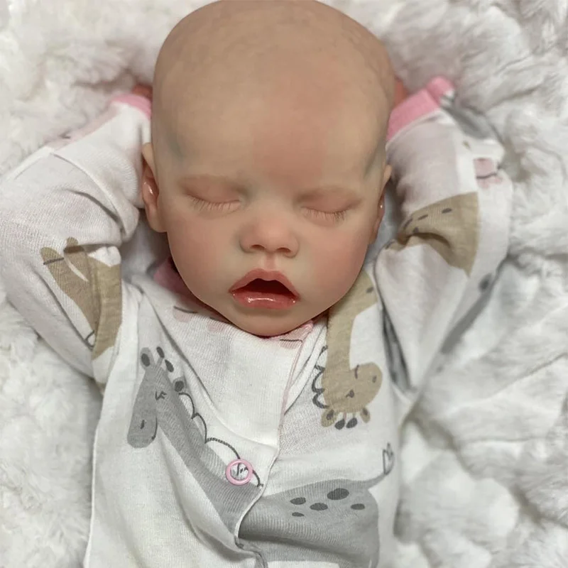17" Super Realistic Silicone Reborn Sleeping Baby Girl Dolls Joa ...