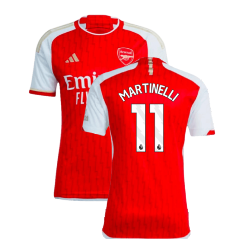 Arsenal Gabriel Martinelli 11 Home Shirt Kit 2023-2024
