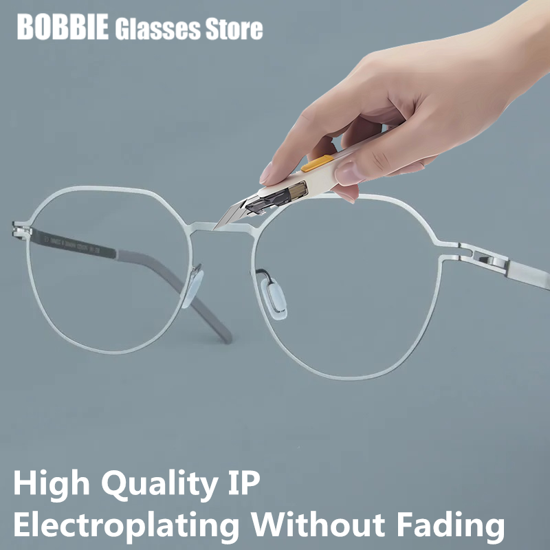 German Brand Design Glasses Frame Handmade Screwless Ultra Light 7g ...