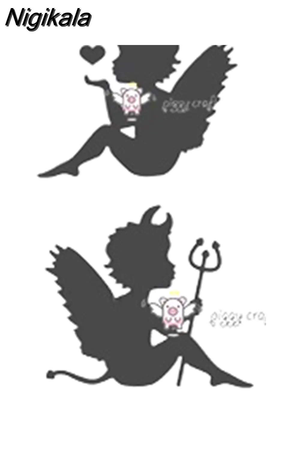 Nigikala Craft metal cutting dies cut die mold Devil angel boy ...