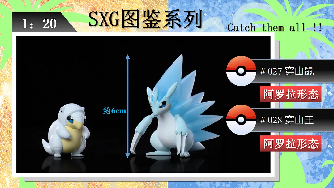 1/20 Scale Alola Region Series - Pokemon Resin Statue - SXG Studios