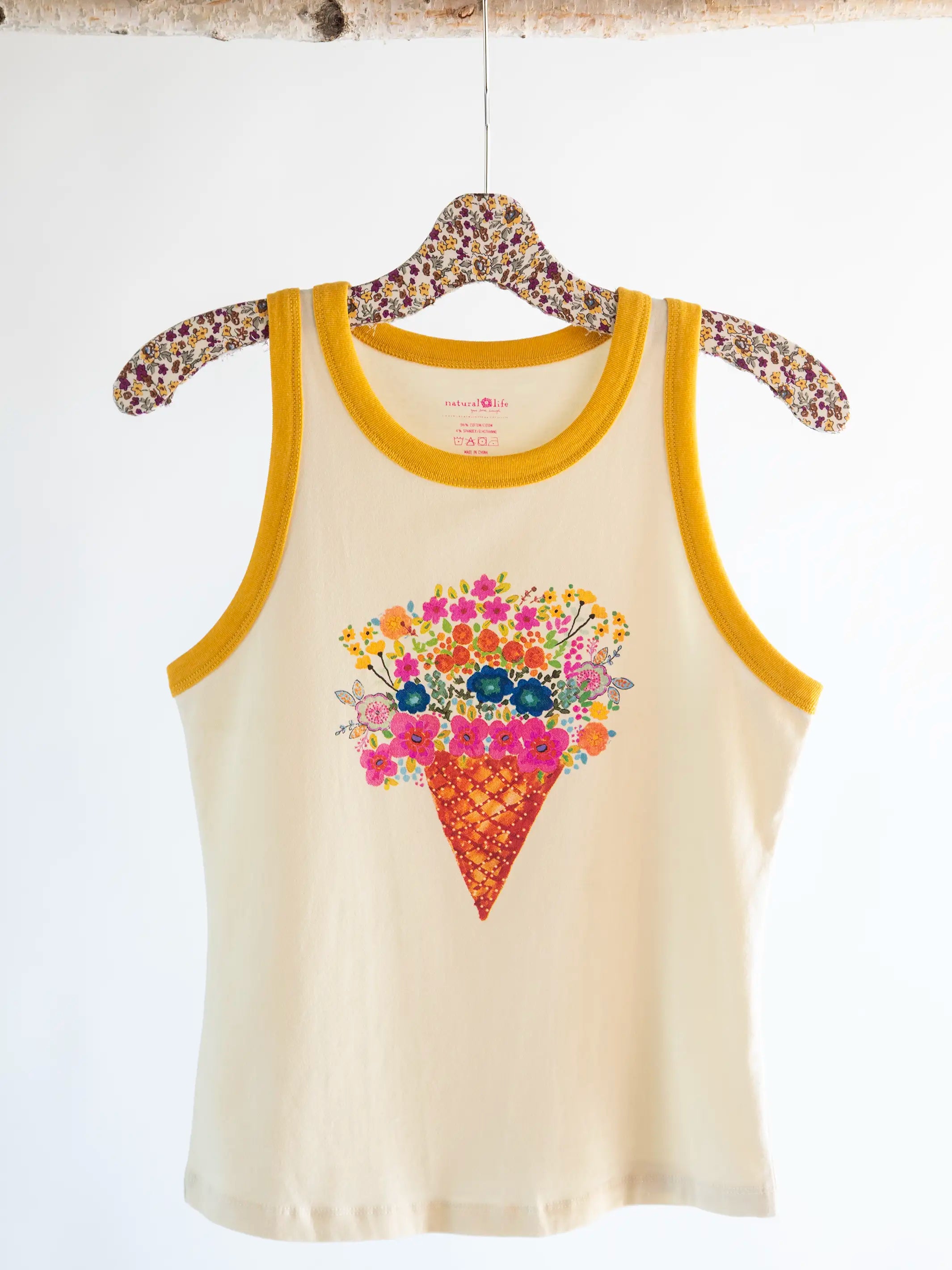 Ringer Tank Top - Ice Cream Cone