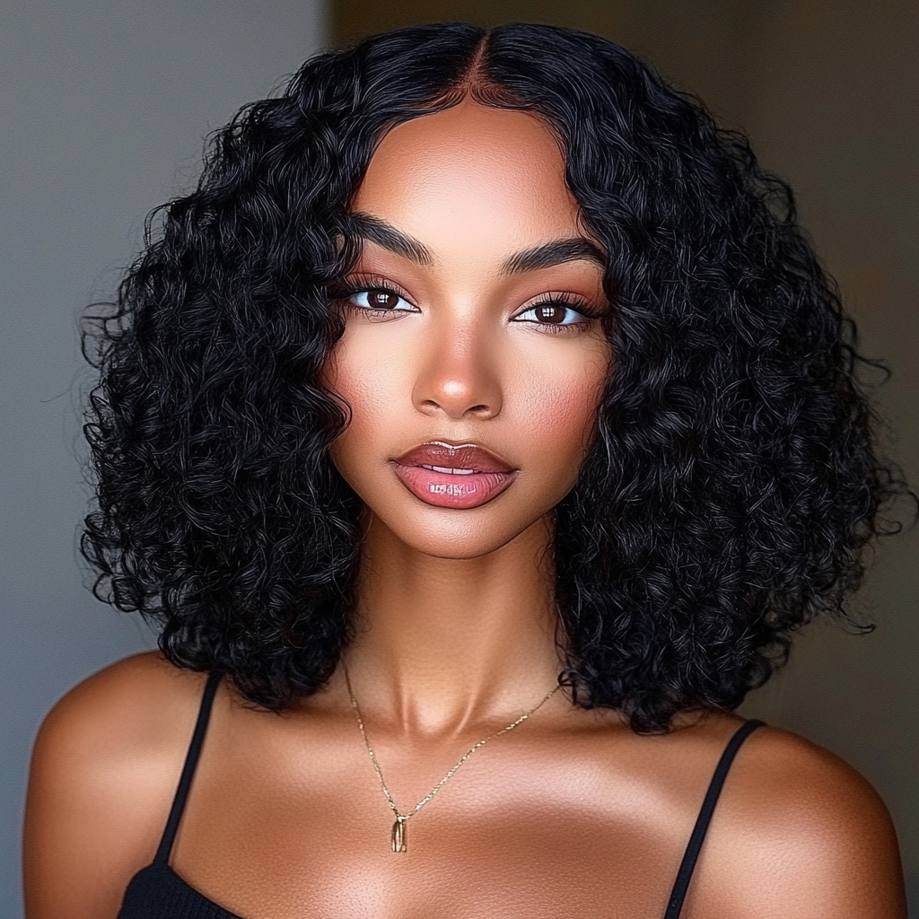 13x 4 full frontal curly wigs bob European and American wig cross ...