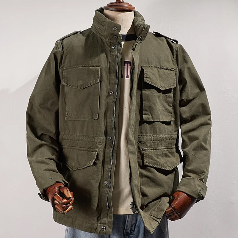 Retro Heavy Military Wind Field Thickened M65 Jacket