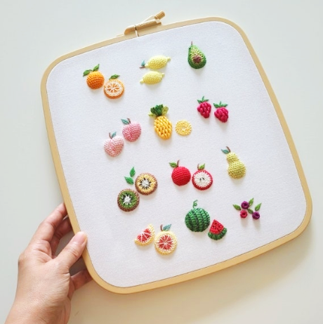 Small Fruit Embroidery Kit