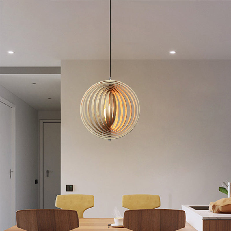 Arturest Creative Wood Round Light Pendant Lamp Shade For Living Room