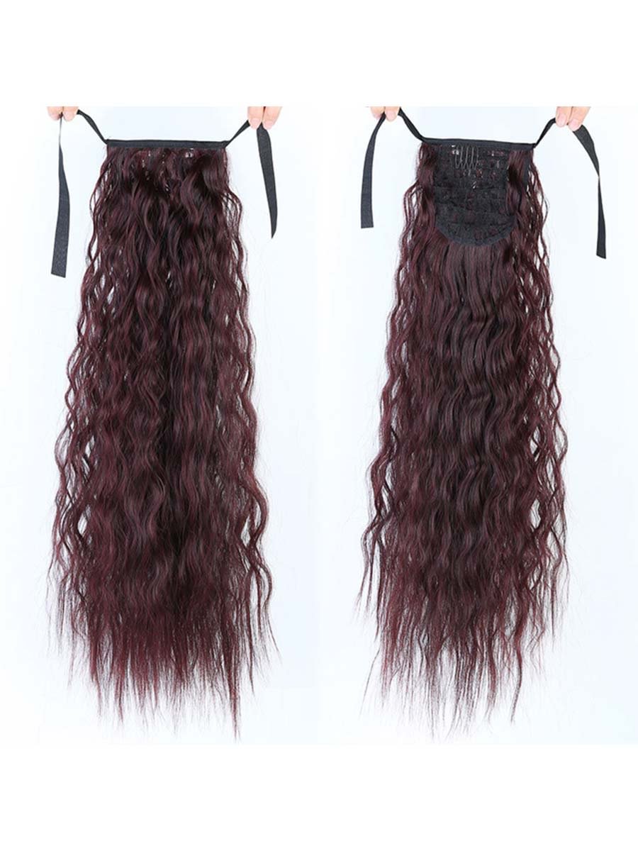 Extension Wig Long Curly Drawstring Ponytail