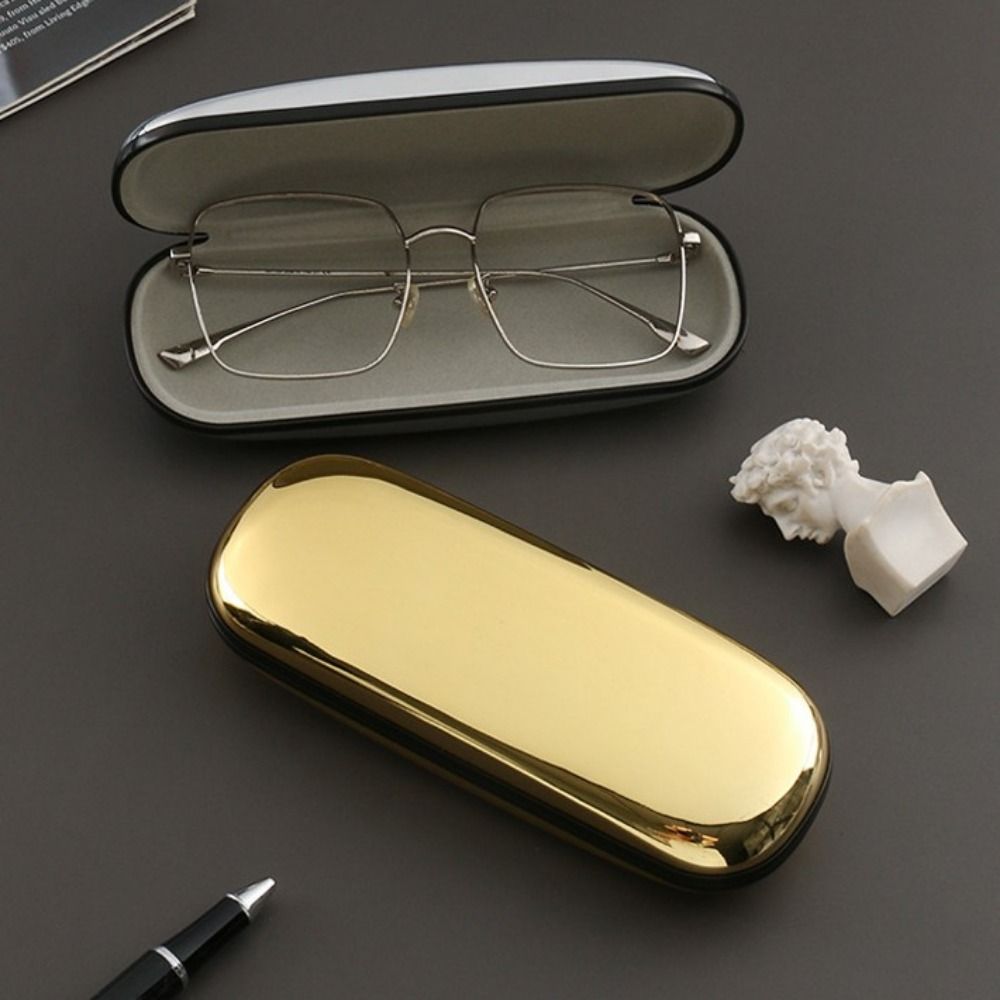 Portable Men Hard Shell Metal Spectacle Box Eyeglasses Case Myopia Box ...