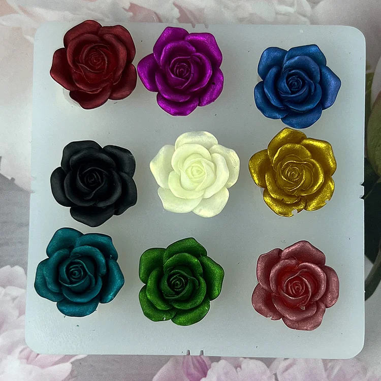 Blossom Creatively with CrazyMold's 9 in 1 Rose Resin Mold | DIY Petal ...