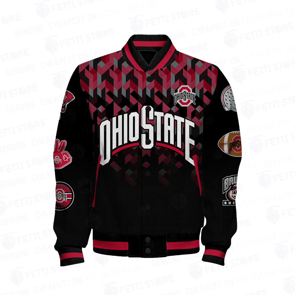 Ohio State Buckeyes NCAA Division Football Varsity Jacket STM