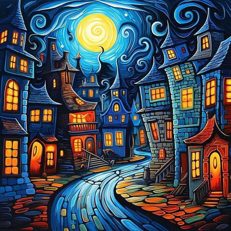 DIY Painting By Numbers | Abstract Street - 40cm*40cm