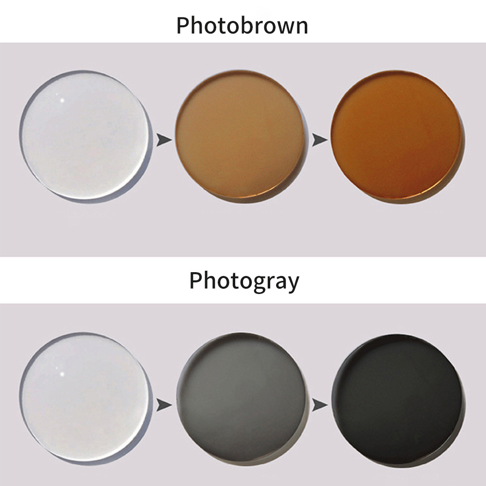 Eyeglow Photochromic Progressive Lens Grey Color and Brown Color ...
