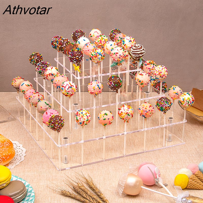 Athvotar Clear Lollipop Rack Candy Lollipop Stand DIY Wedding Party ...
