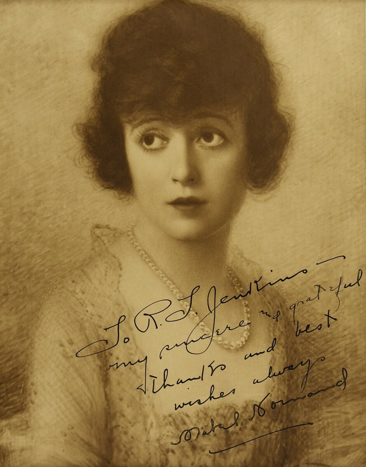 MABEL NORMAND Signed Photo Poster paintinggraph - Infamous Film Actress ...