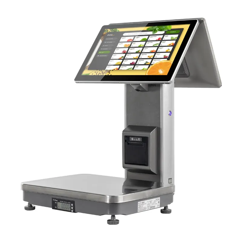 15.6 Inch High Quality RFID POS AI Scale escala Label RFID Weighing ...