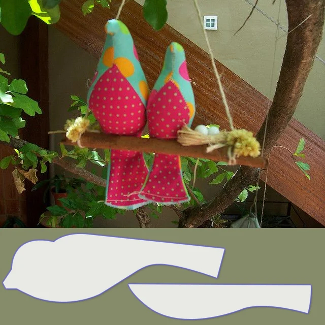 Fabric Bird template-With Instructions