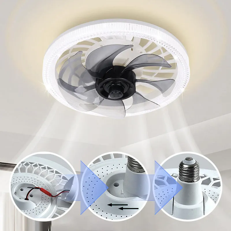 💥 2-in-1 Mute Adjustable Fan Light with Remote Control