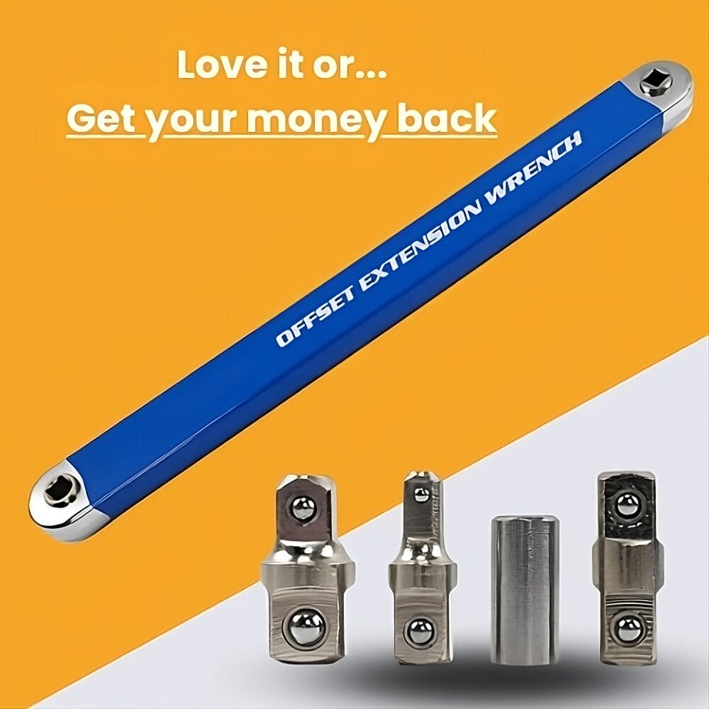 Offset extension wrench