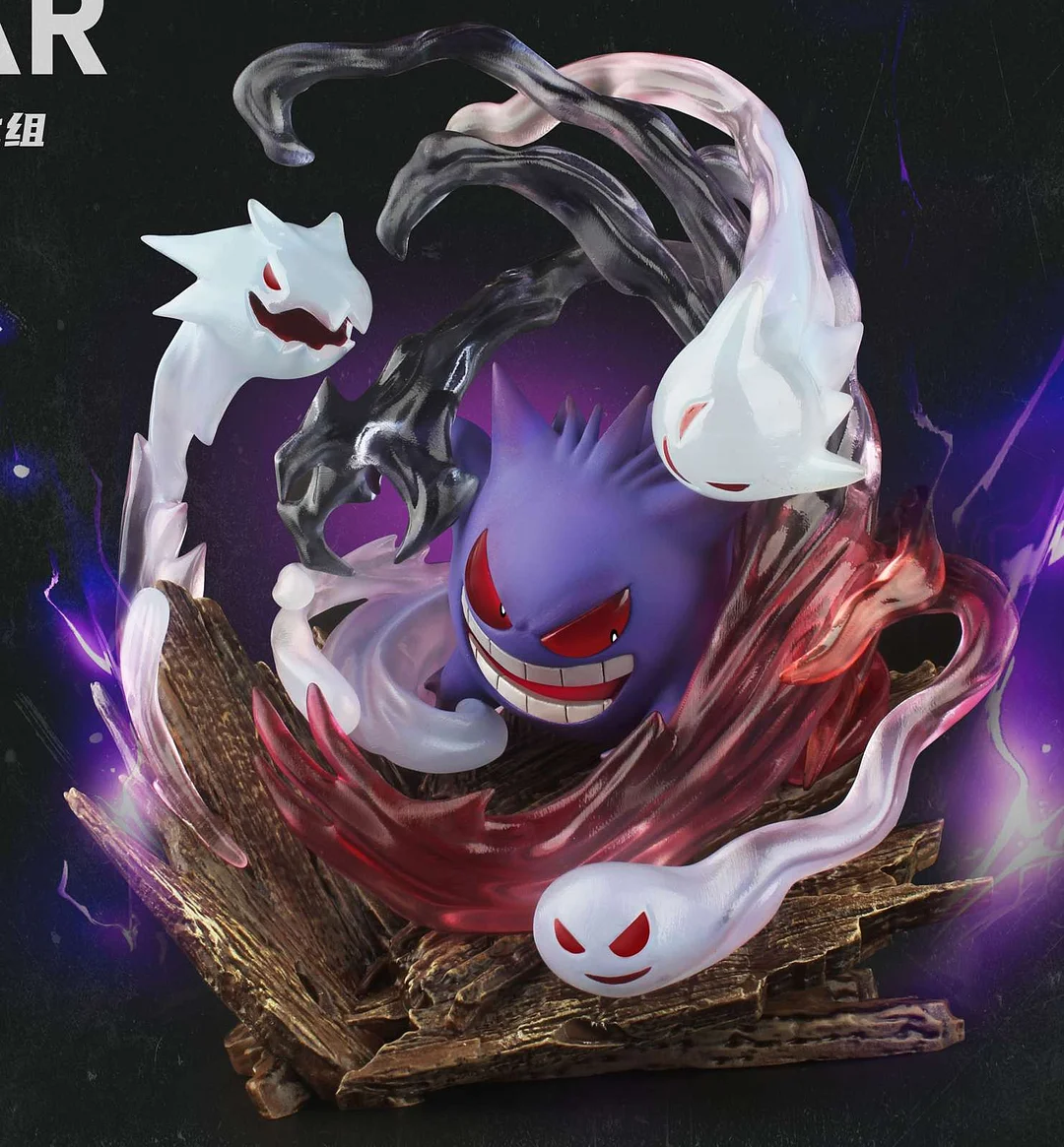 1/20 Scale World Zukan Evolution of Gengar Set - Pokemon Resin Statue ...