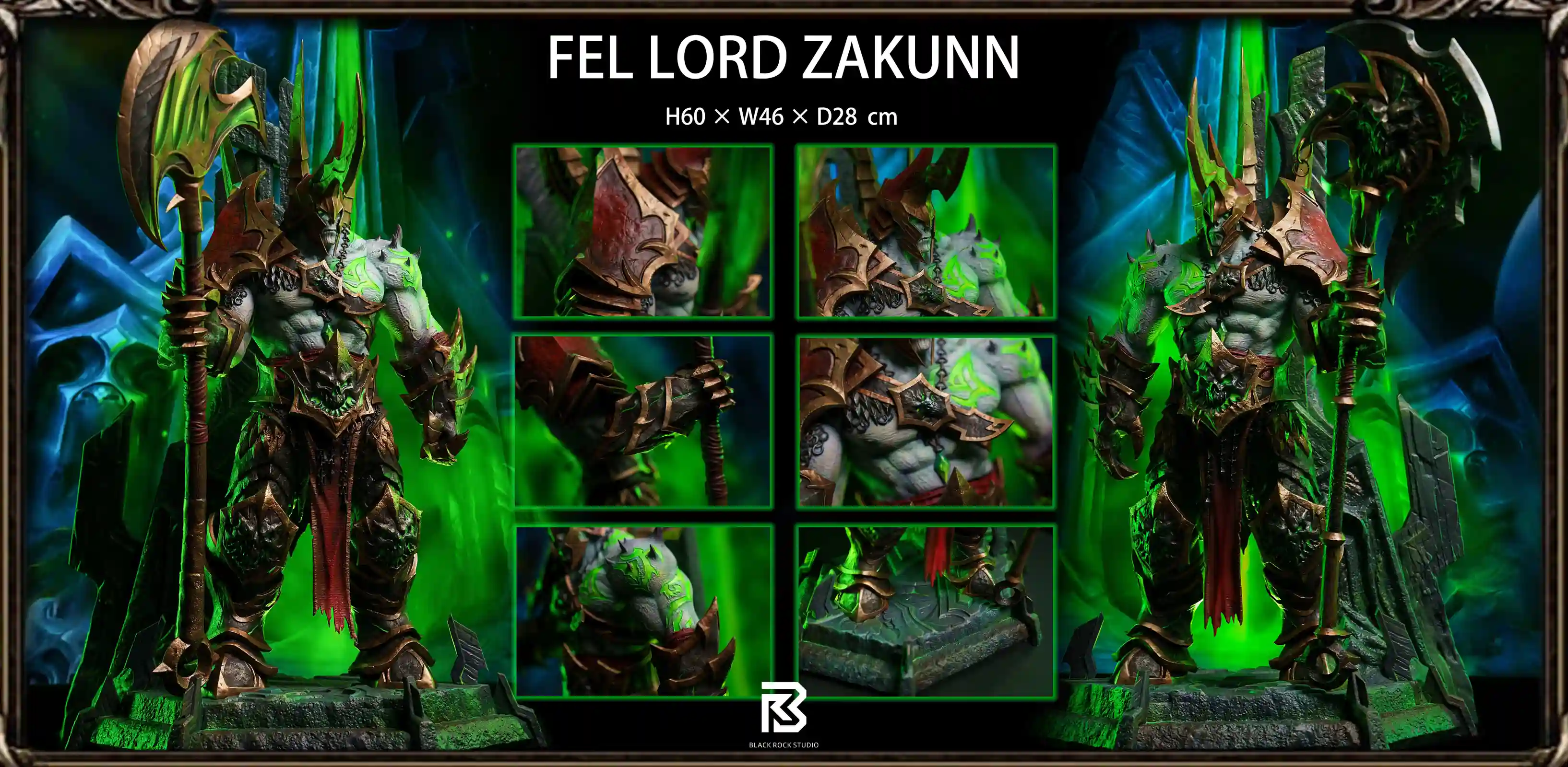 Fel Lord Zakuun - World of Warcraft Resin Statue - Black Rock Studio