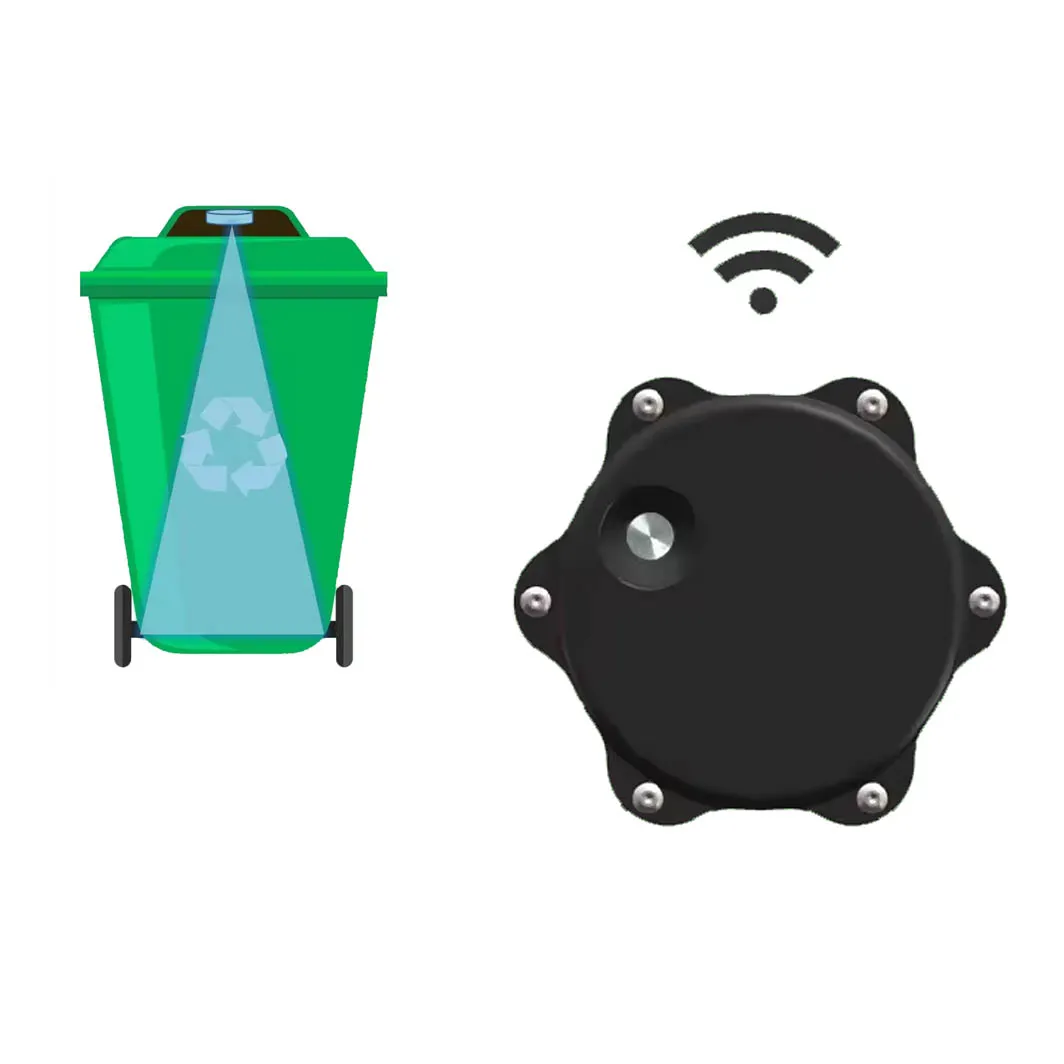 DF703 trash bin monitor sensor Smart trash Bin Fill |Level Sensor Waste ...