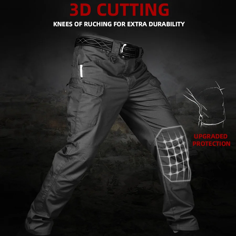 Men's IX7 Tactical Combat Pants Camouflage Pants Abrasion Resistant ...