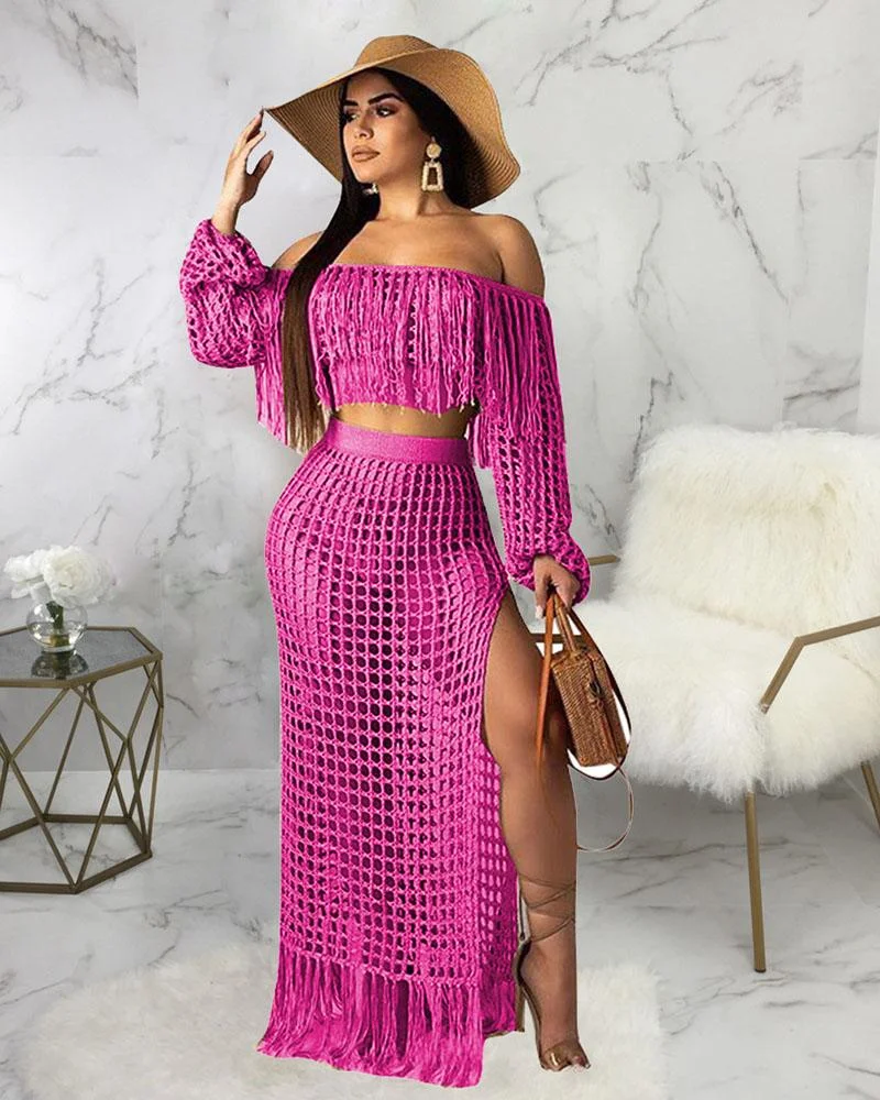 Crochet Skirt Set