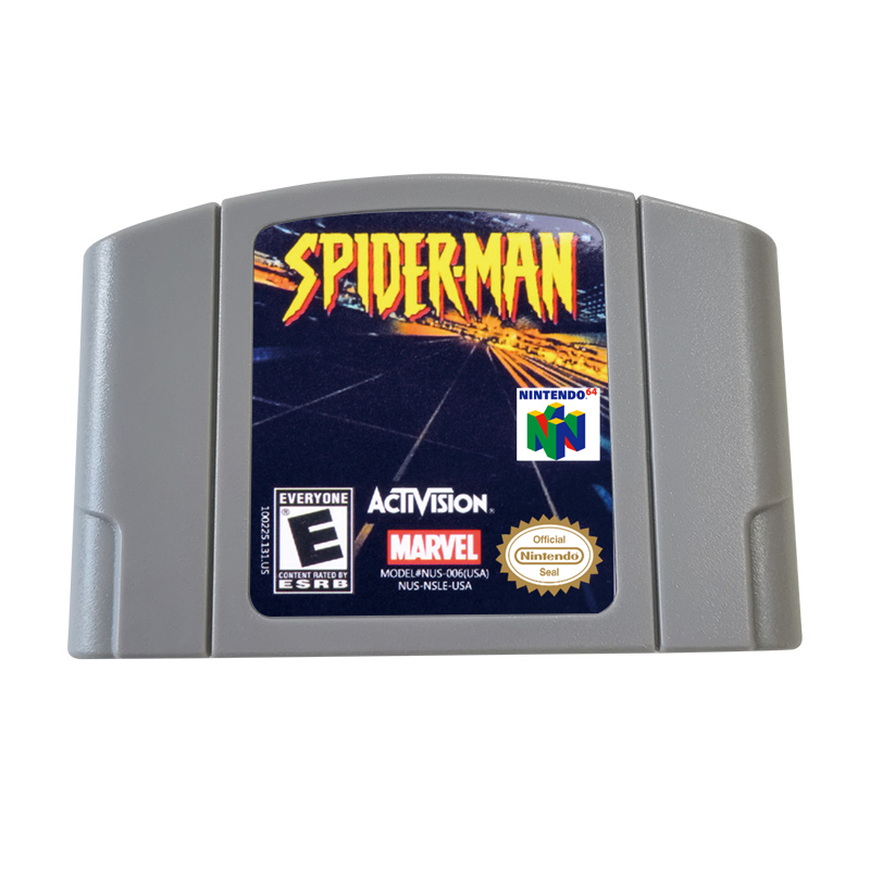 Spider-Man N64 Cartridge For Nintendo 64 Game Console